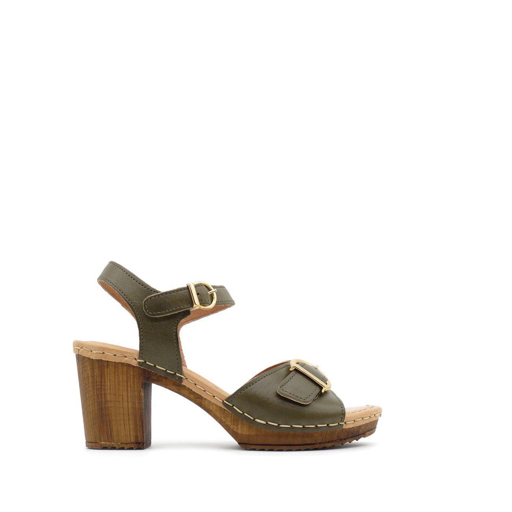 Amelia Clogs — Khakigreen – Ten Points